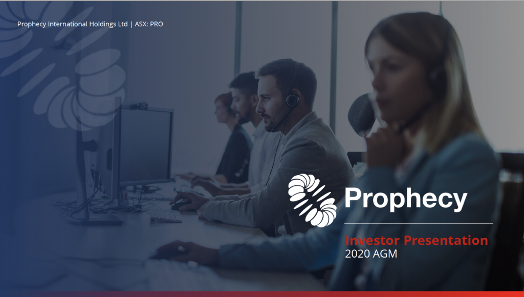 Prophecy International AGM November 2020 - Prophecy International Pty Ltd